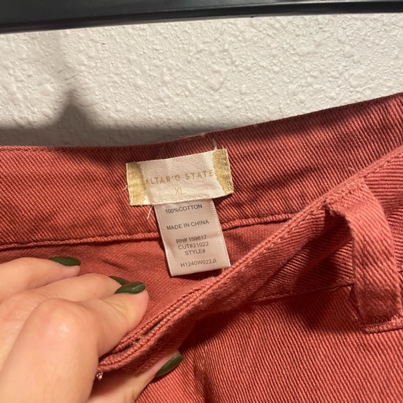 Altar'd State | Pants & Jumpsuits | New Burnt Orange Cargo Pants Sz L ...